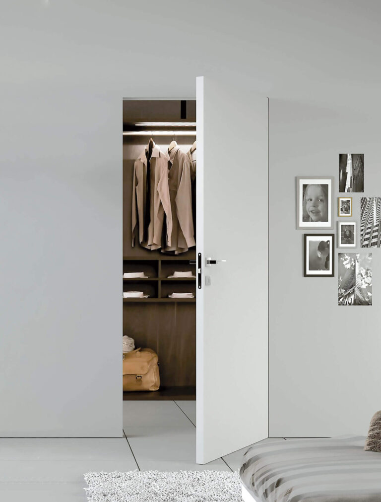 Porte affleurante - ECLISSE - Porte invisible design à fleur de mur